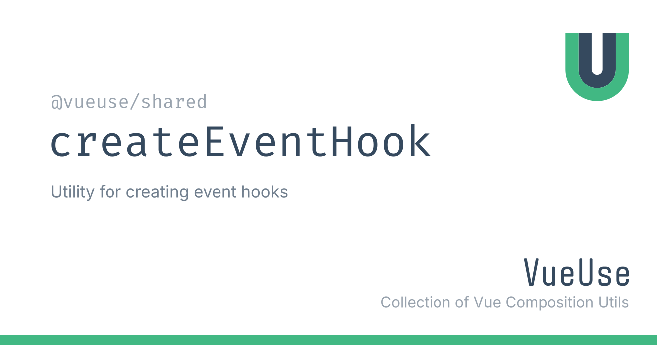 createEventHook | VueUse