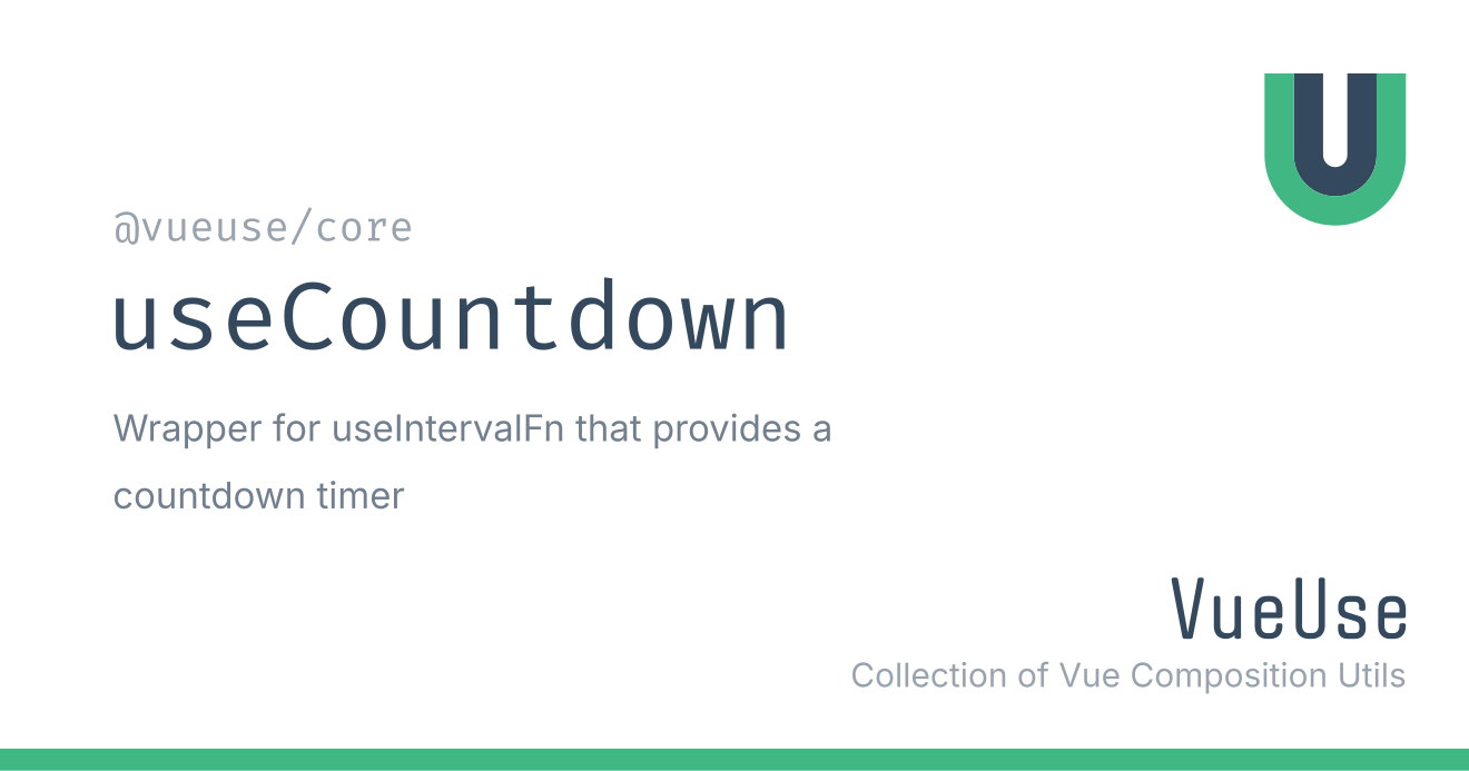 useCountdown | VueUse